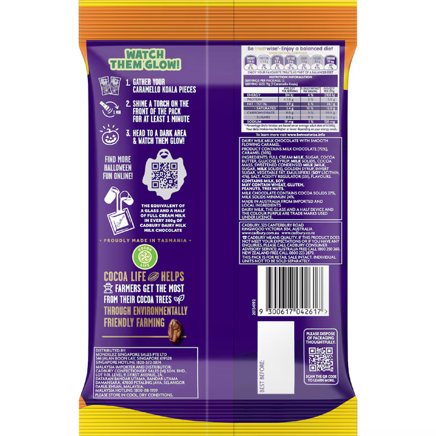 Cadbury Dairy Milk Caramello Koala Chocolate Sharepack 180g | Plunder ...