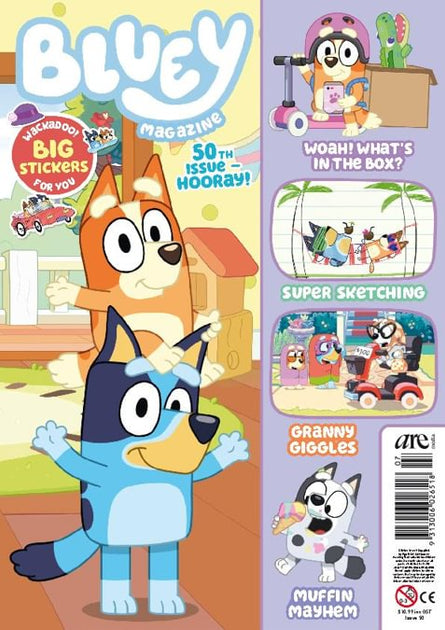 Bluey Magazine Issue 50: Creative Fun with Paint-Your-Own Bluey and Bi ...